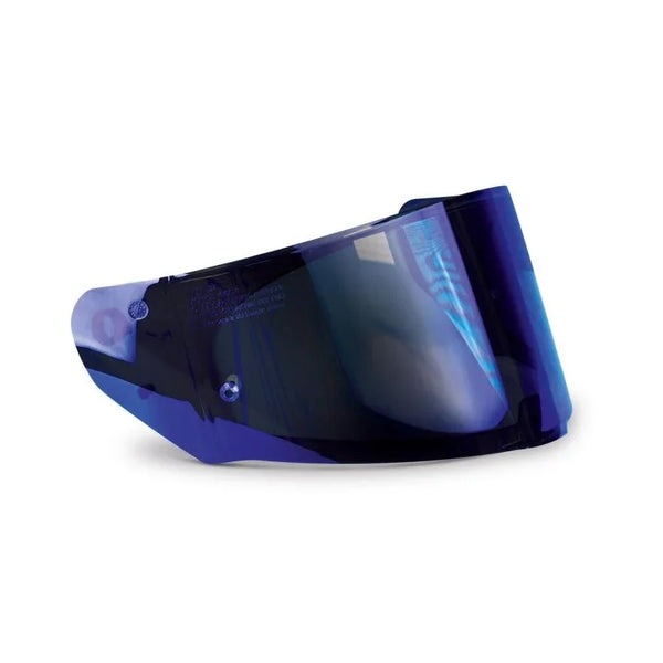 LS2 FF808 Stream II mirrored visor blue - Blue mirrored visor for LS2 ...